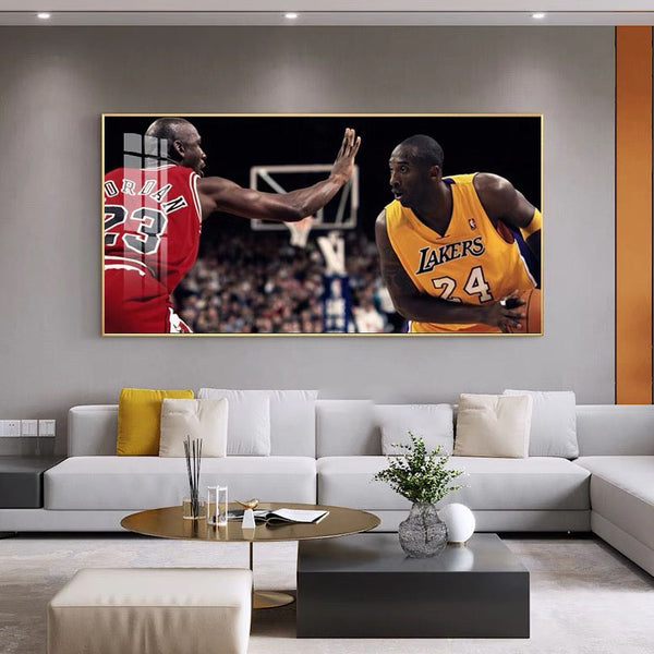 Michael Jordan Bulls Kobe Pippen Rodman - Horizontal 2:1 WallArt ...
